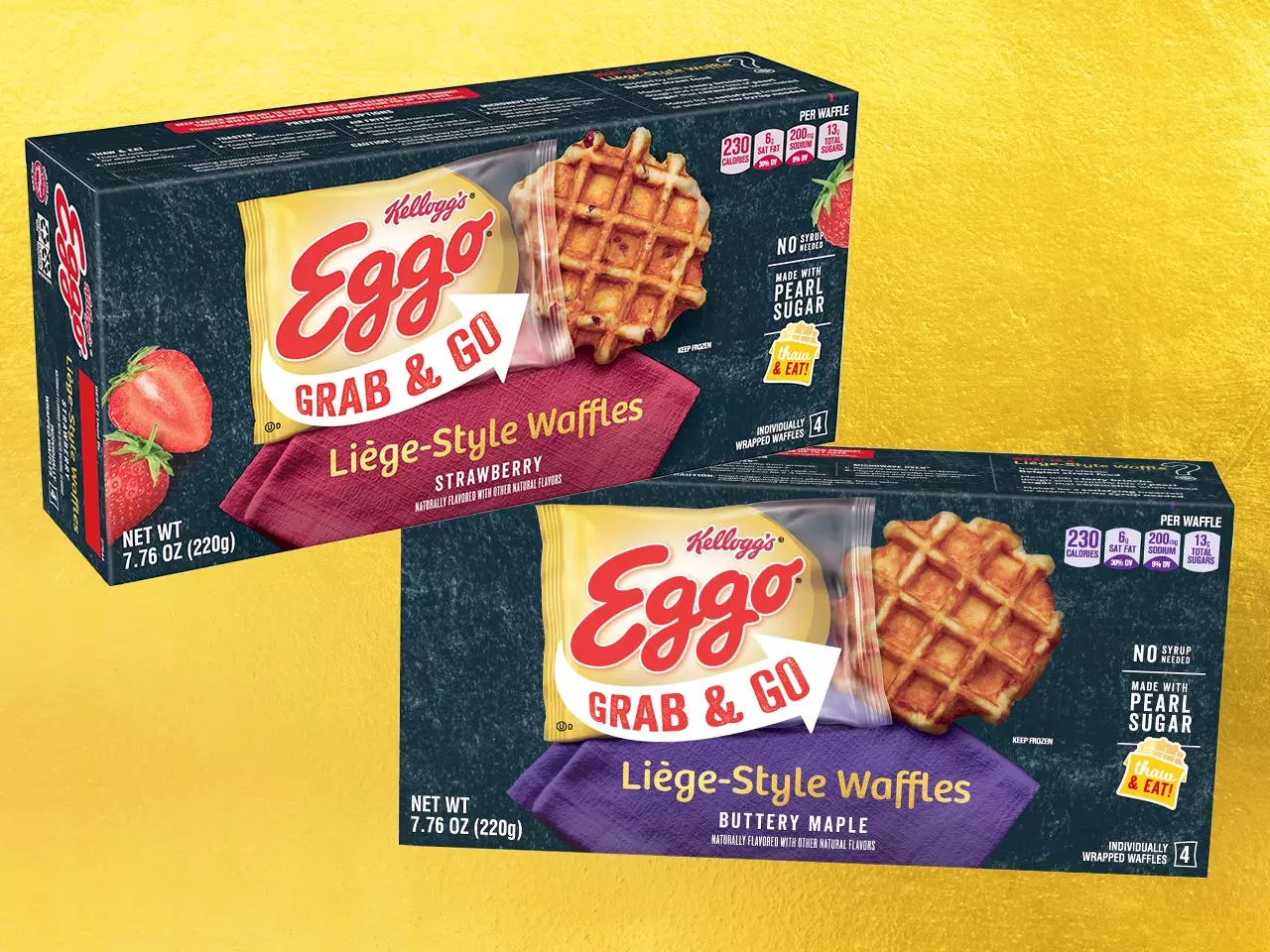 Dem Eggo seng nei belsch Eisekuchen brauche keen Toaster.