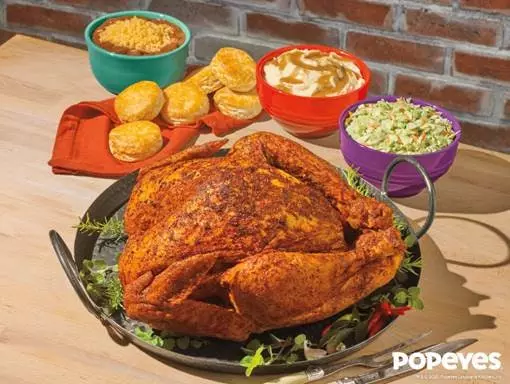 Popeyes 'Cajun Style Turkeys ayaa soo laabtay 2020.