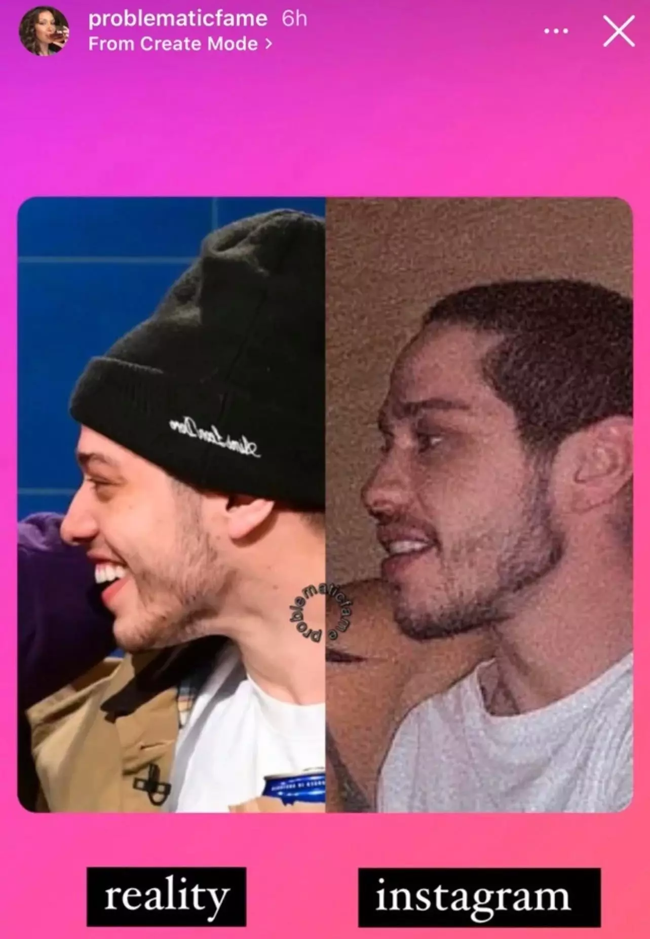 Hat Kim Kardashian it gesicht fan Pete Davidson foar Instagram Photoshop?