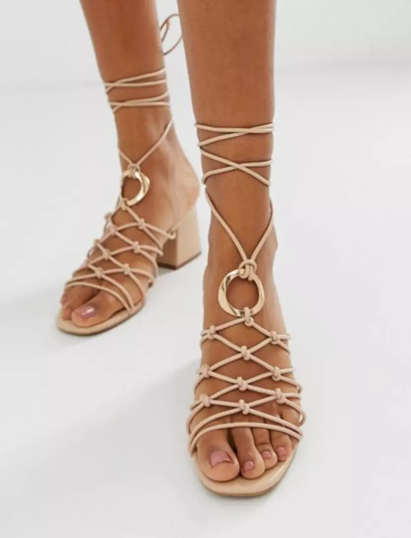 ASOS DESIGN Harvey knotted ring sandal detail