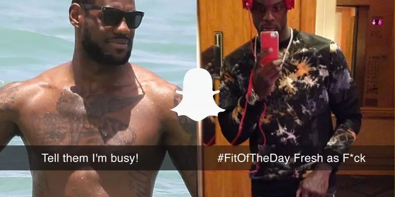 Yuav ua li cas yog tias NBA Players Tau Snapchatting Ib Leeg Hauv Lub Caij Nyoog?