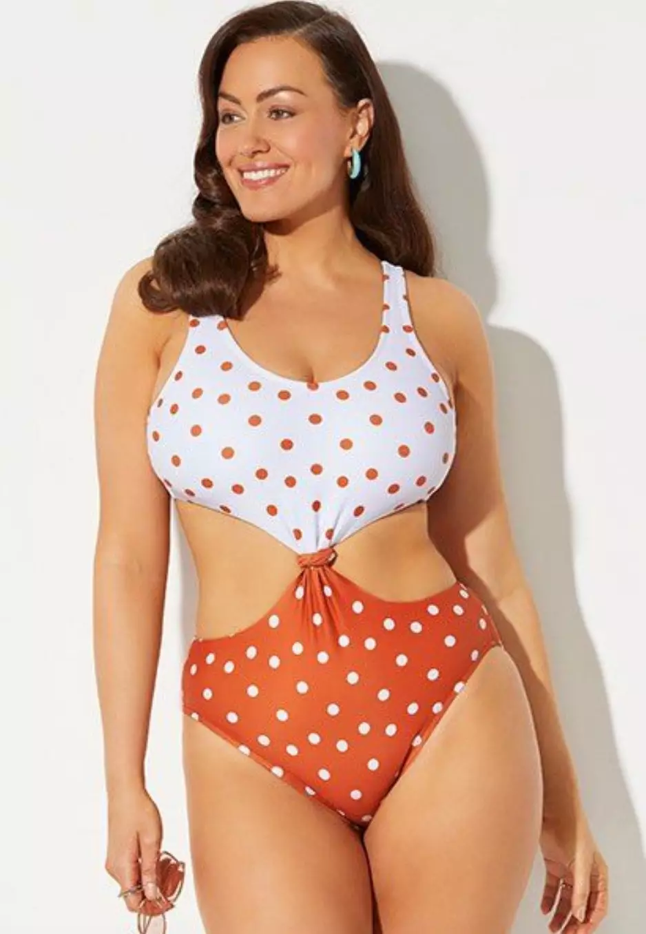 GabiFresh x ရေကူးဝတ်စုံအားလုံးအတွက် Dotted လေပွေ Monokini