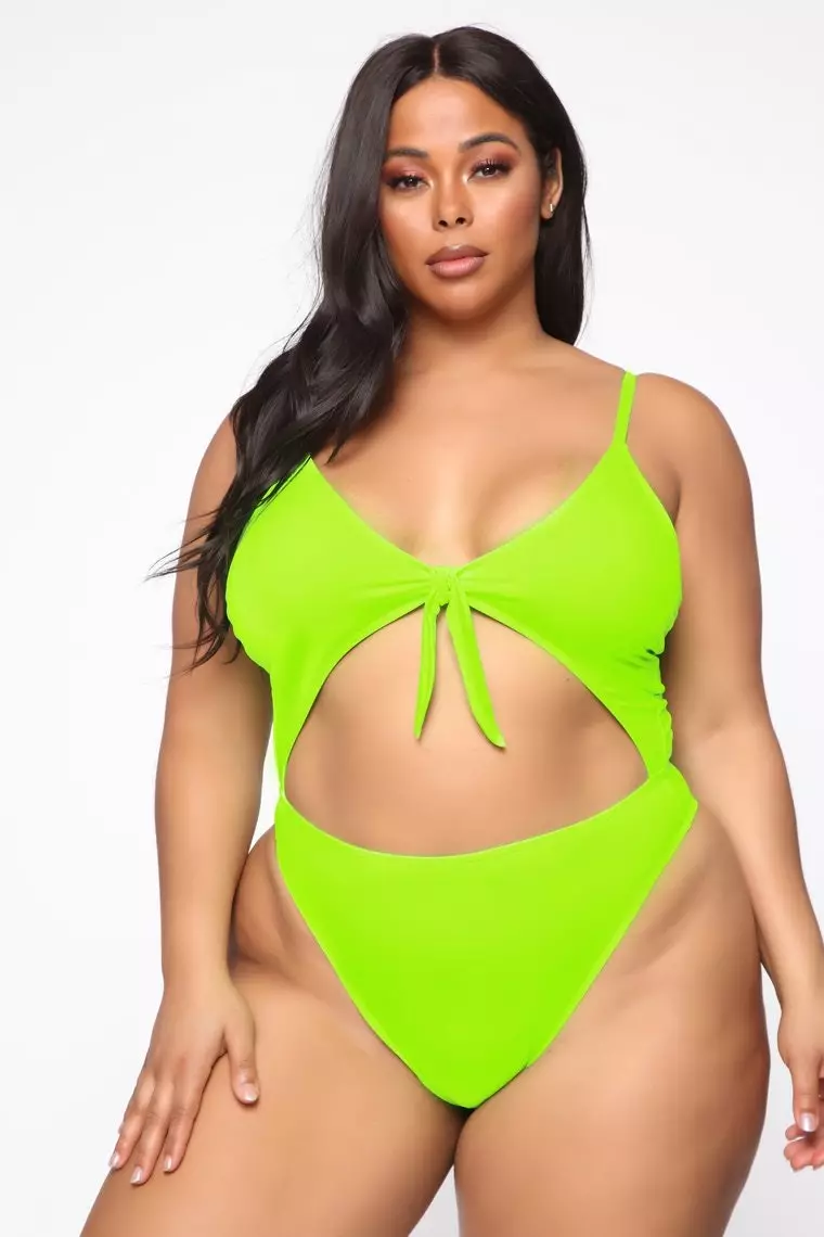 Ko Ṣe Dun Ọkan nkan Swimsuit - orombo wewe