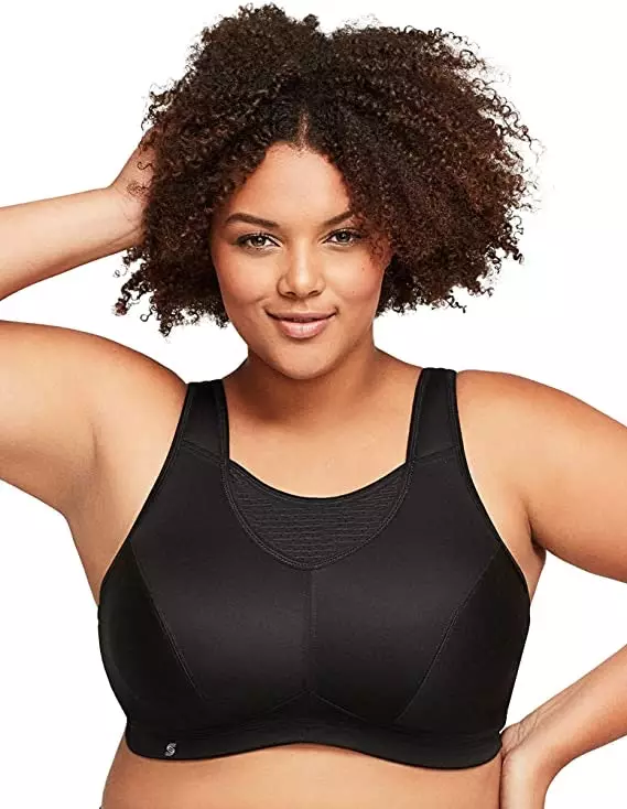 Glamourise Elite Performance No-Bounce Wirefree Sports Bra