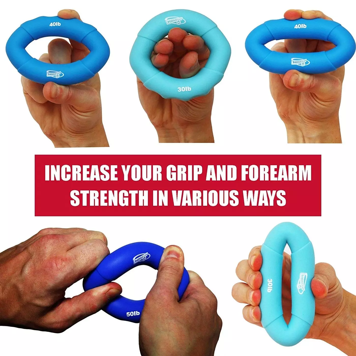 Set trenera za kućnu teretanu 4U Grip Strength Strength Set (3 komada)