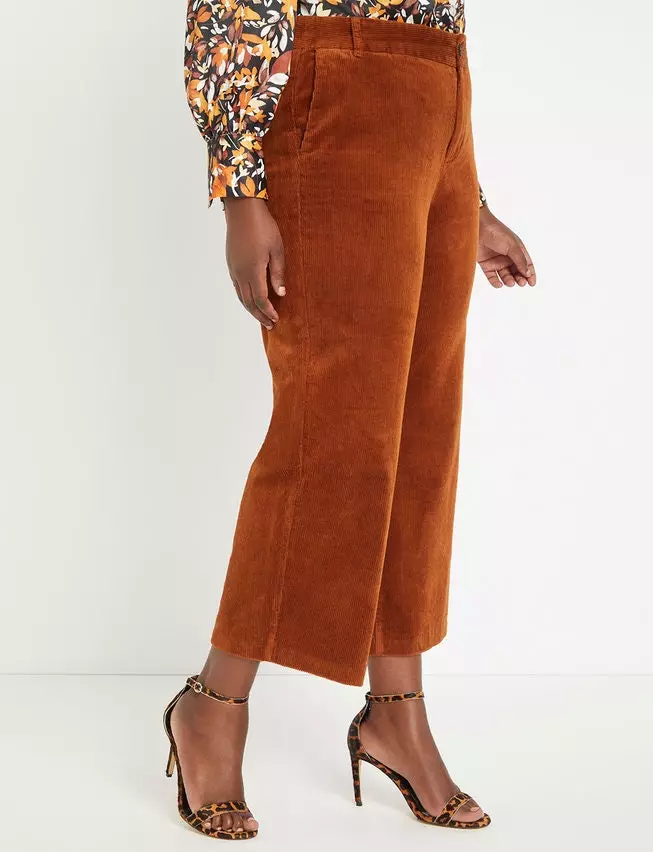 Corduroy Flare Leg Pant in