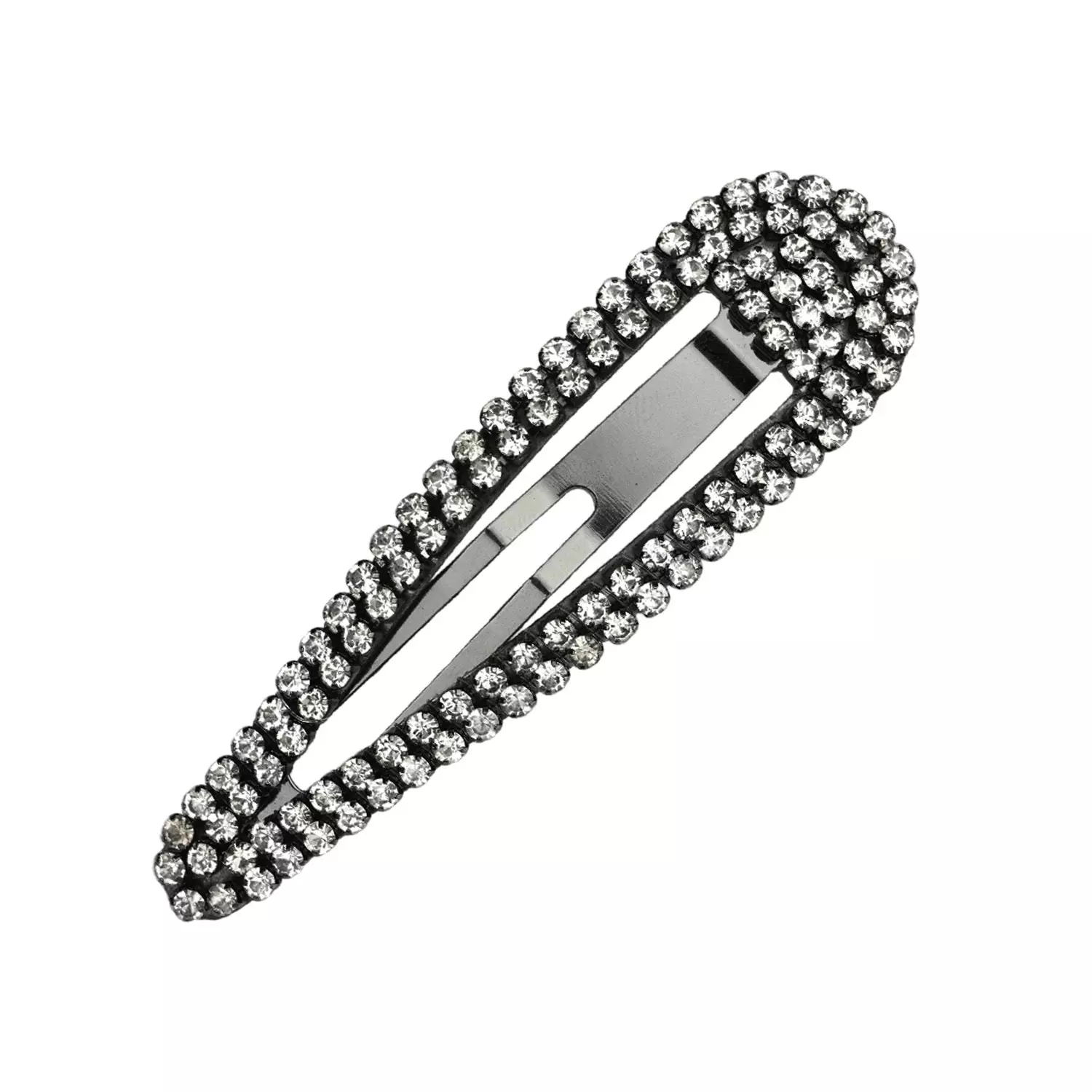 XL Rhinestone Snap Clip בהמטייט