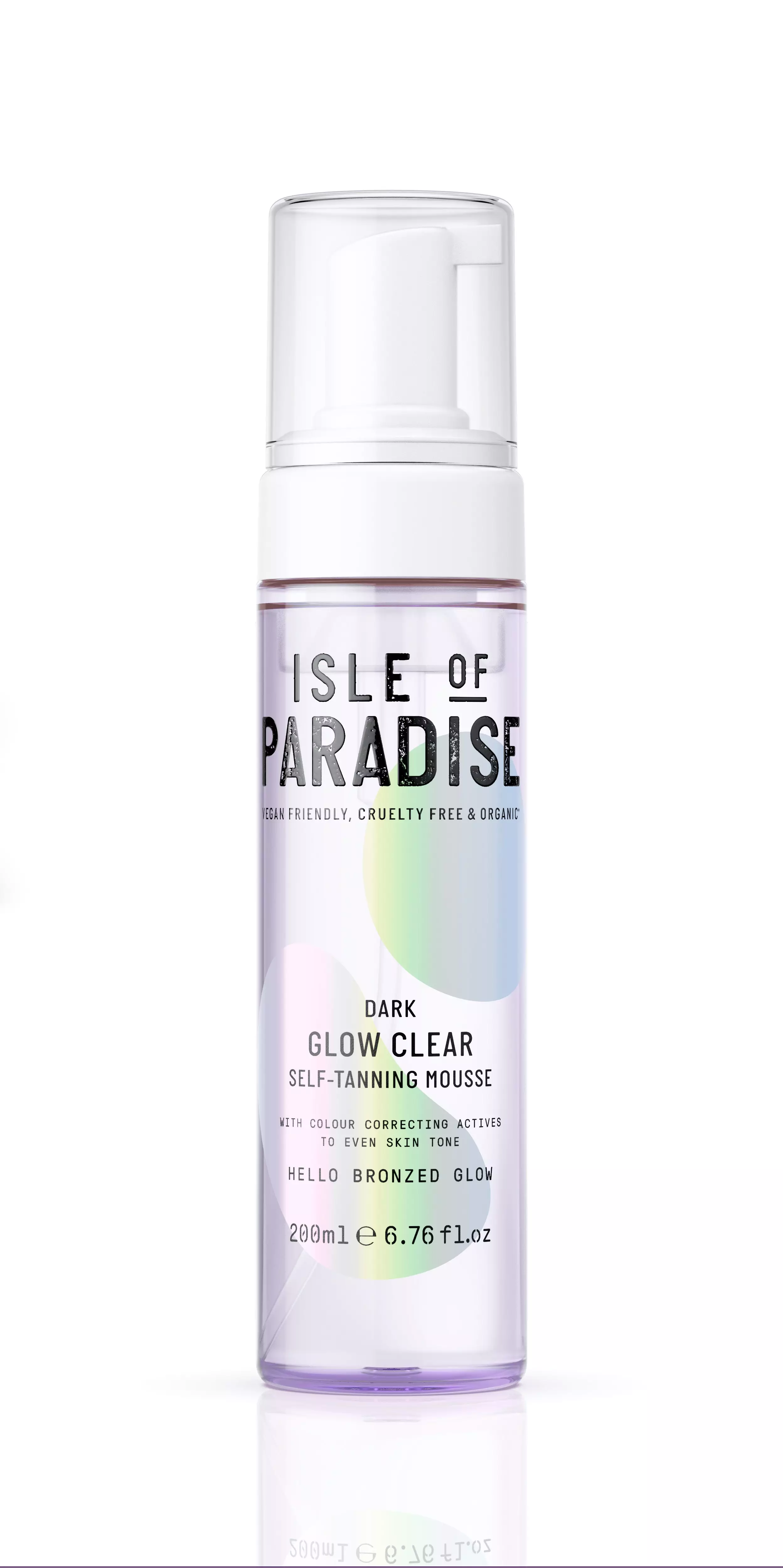 Ynys Paradwys Tywyll Glow Clir Lliw Haul Mousse