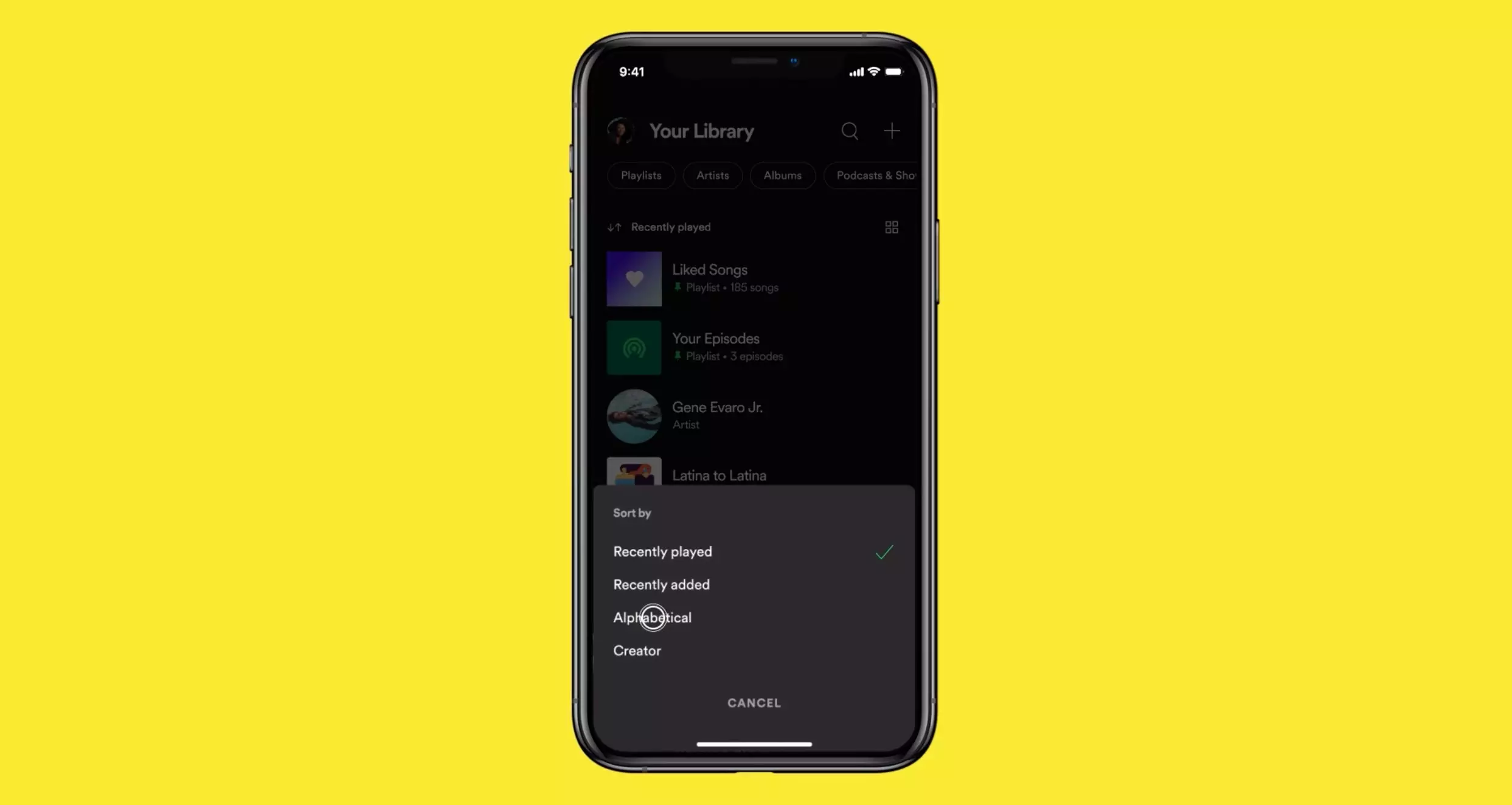 Spotify مۇزىكا ۋە قويۇش تىزىملىكىڭىزنى بۇ ئاددىي خاككېرلار بىلەن رەتلەڭ.