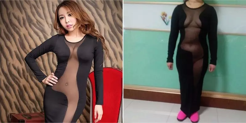 หญิงสาวสั่งชุดออนไลน์และจบลงด้วยการดูไม่เหมือนที่นางแบบใส่เลย