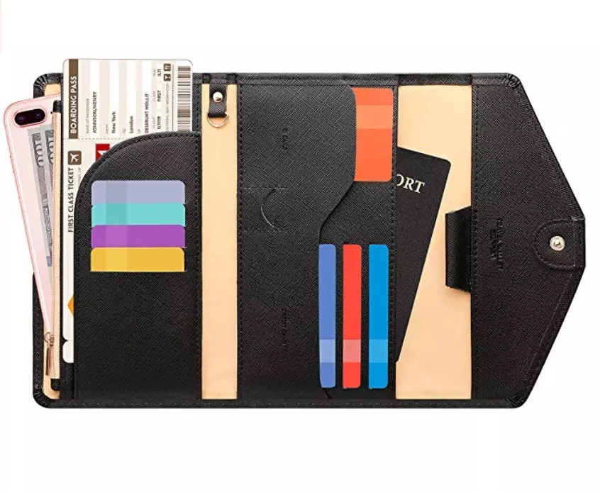 Zoppen RFID ማገድ የጉዞ Wallet