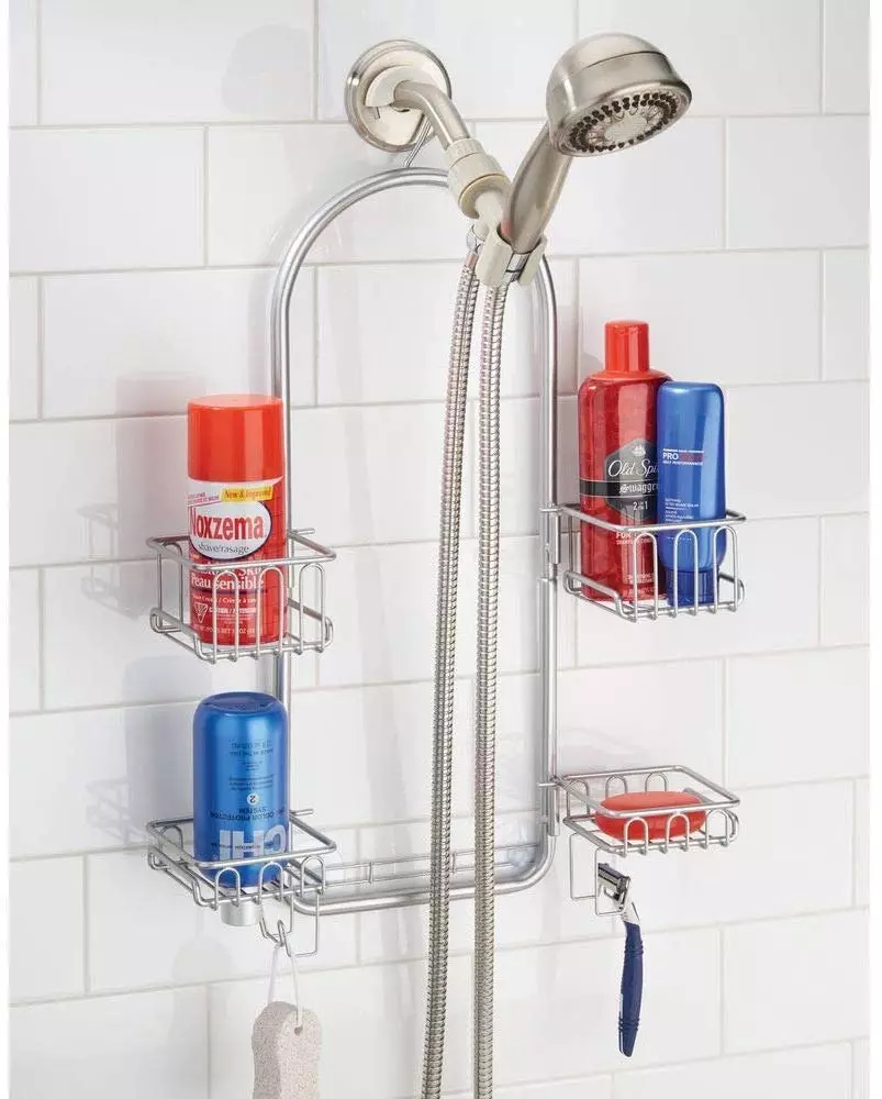 mDesign Metal Hanging Bath na Shower Caddy