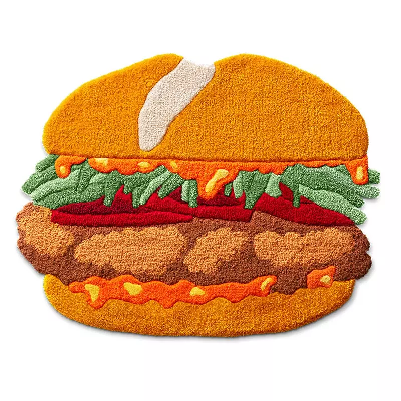 چيڪ ڪريو ڇو McDonald's chicken sandwich rugs is yummiest decor.