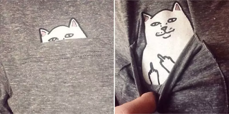 Pocket Tees Hebat Membolehkan Anda Mengatakan 'F*ck You' Secara Diam-diam Kepada Orang (Foto)