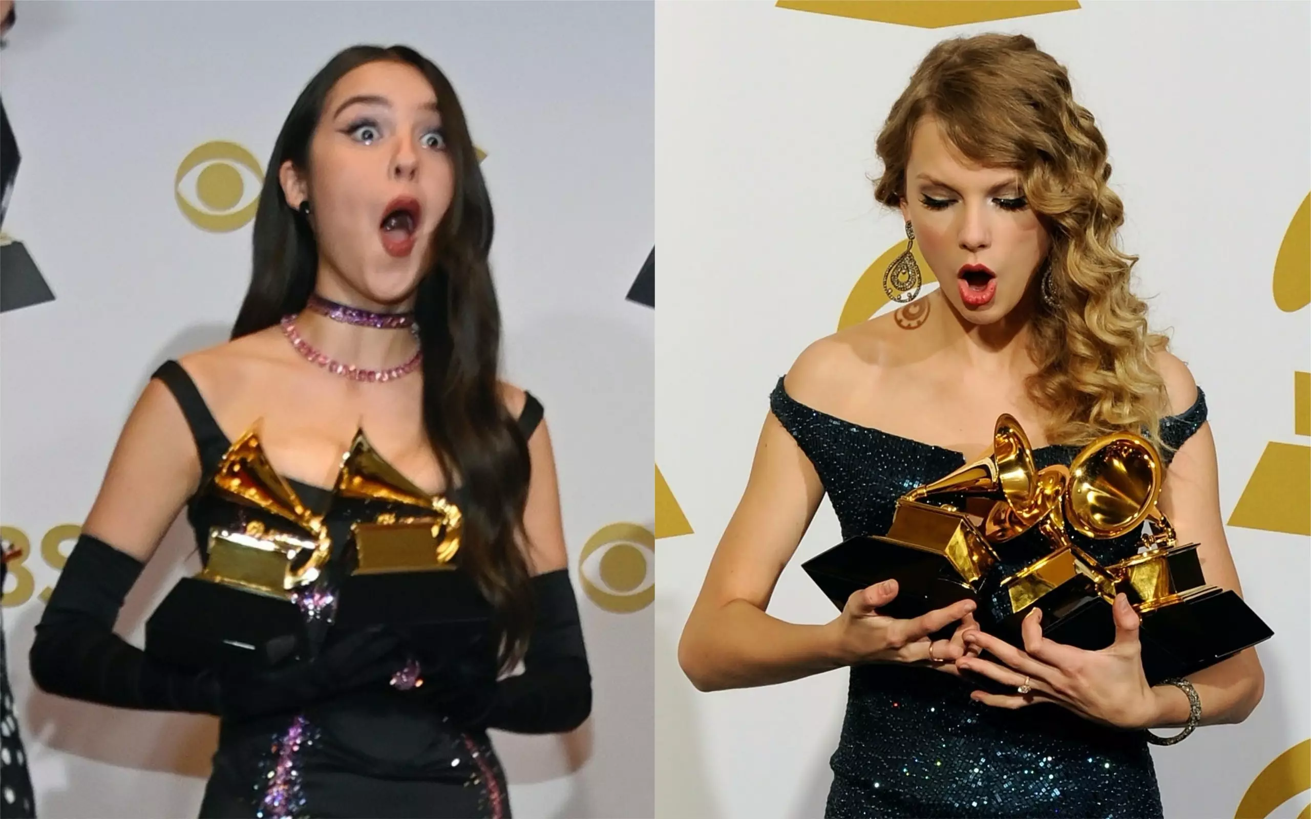 Si Olivia Rodrigo Aksidenteng Nabuak ang Iyang Grammy, Sama ni Taylor Swift