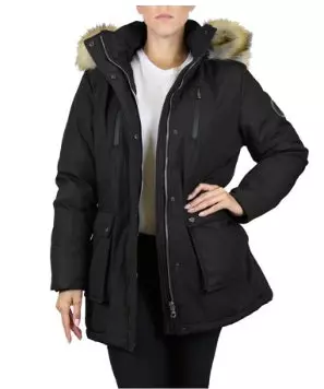 GBH ئاياللار ئېغىرلىقتىكى Tech Parka چاپان يۇڭلۇق Hood